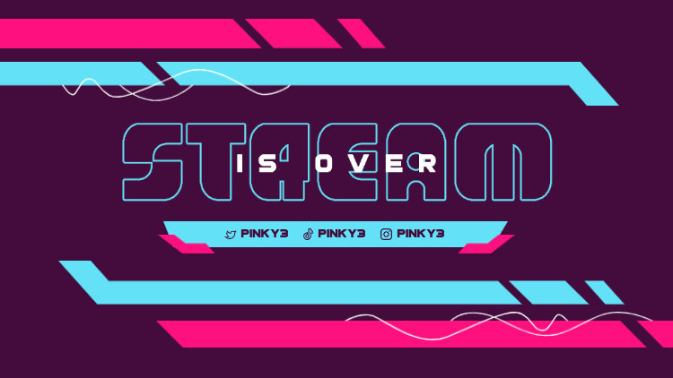 Placeit - Twitch Overlay Template with a Bold Stream is Over Text