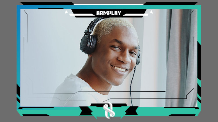 Placeit - Twitch OBS Webcam Frame Overlay Generator with Modern Graphics