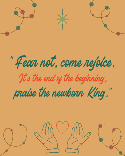 Placeit - Instagram Post Generator Featuring a Quote About Jesus for ...