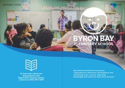 Placeit - Brochure Design Maker for an Elementary School Featuring ...