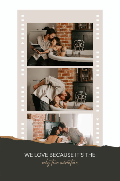 Placeit - Art Print Creator With a Couple's Photo Collage