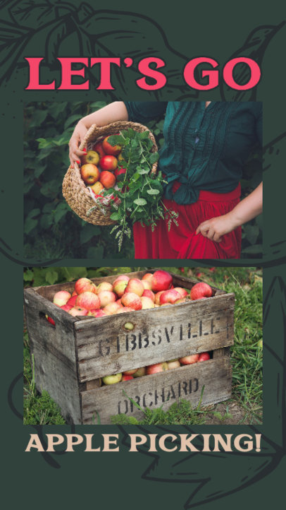 Placeit - Instagram Story Maker for a Thanksgiving Apple Picking Guide