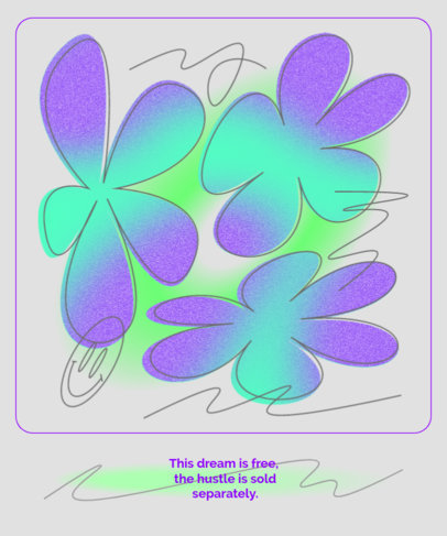 Placeit - Abstract T-Shirt Design Maker Featuring Gradient Shapes and a ...