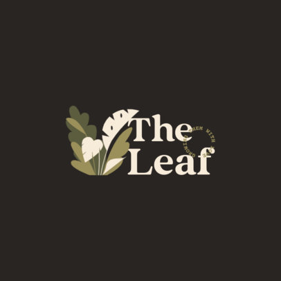 Placeit - Botanic Shop Logo Creator Featuring Plant Graphics