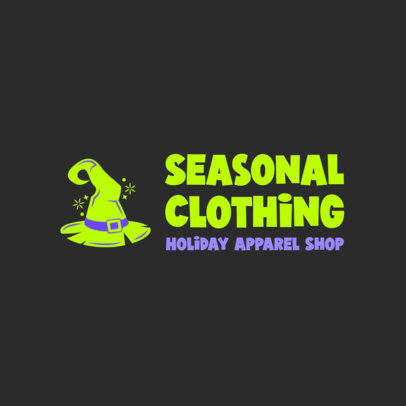 Placeit - Logo Template for a Party Costumes Store with a Witch Hat Graphic