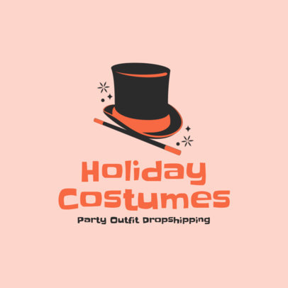 Placeit - Logo Creator for a Holiday Costumes Shop with an Illustrated ...