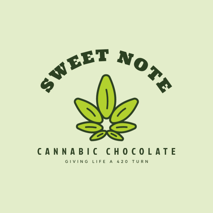 Placeit - Logo Template for a CBD Edible Chocolaterie