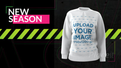 Placeit - Video of a 3D Sweatshirt Featuring an Ad for a New Fashion ...