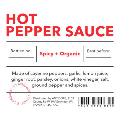 Placeit - Back Label Design Maker for Handmade Sauces