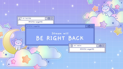 Placeit - Twitch Be-Right-Back Screen Generator Featuring Cute Graphics
