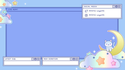 Placeit - Twitch Overlay Generator for Streamers Featuring Cute Cat ...