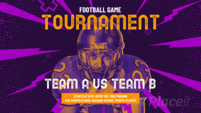Placeit - Football-Themed Intro Video Generator for a Tournament Event