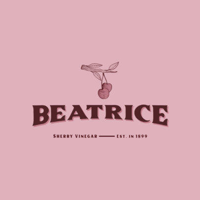 Placeit - Online Logo Creator with Sherry Graphics for a Vinegar Brand