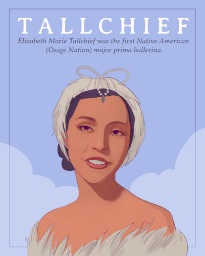 Placeit - Instagram Post Maker With a Maria Tallchief Portrait
