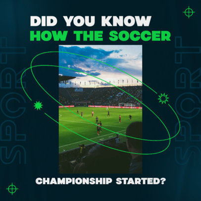Placeit - Instagram Post Maker for a Soccer-Themed Carousel