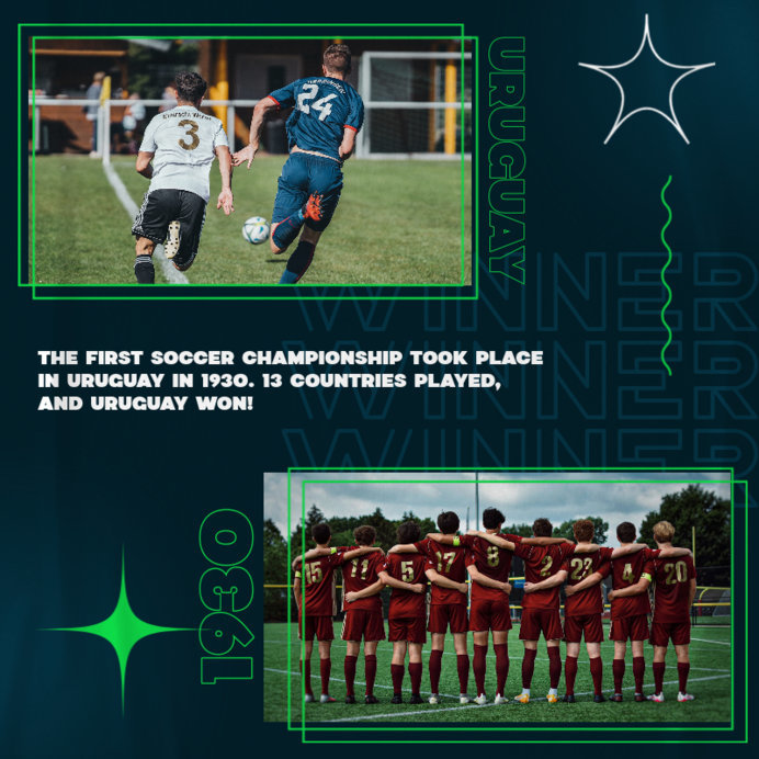 Placeit - Instagram Post Maker to Share Facts About the Soccer ...