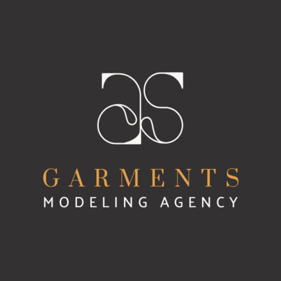 Placeit - Minimalist Logo Template for a Modeling Agency
