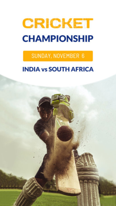 Placeit - Instagram Story Video Template to Promote a Cricket ...