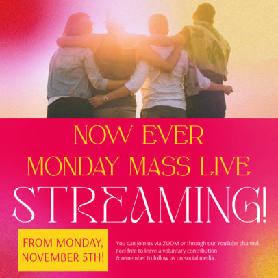 Placeit - Instagram Post Template for Christian Church Events