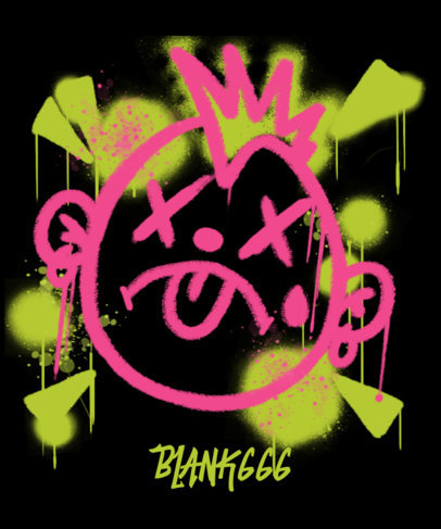 Placeit - Graffiti T-Shirt Design Maker With a Theme Inspired by Blink 182
