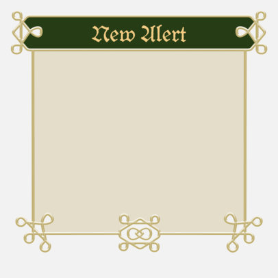 Placeit - Twitch Alert Box Template with a Fantasy-Inspired Design