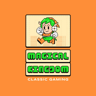Placeit - Logo Generator for a Classic Video Games Store with an 8-bit ...