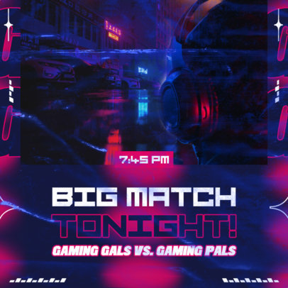 Placeit - Instagram Post Generator to Promote a Big Match for Gamers