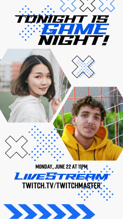 Placeit - Instagram Story Generator for a Gaming Match Live Stream