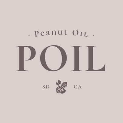 Placeit - Homemade Peanut Oil Brand Logo Generator