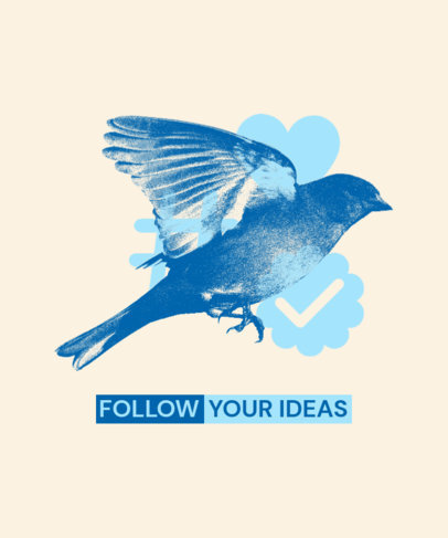 Placeit - Twitter-Inspired T-Shirt Design Maker Featuring a Powerful Quote