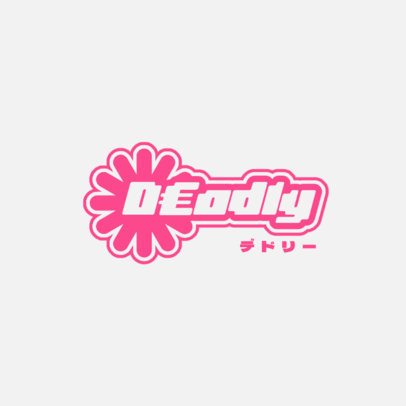 Placeit - Typography Logo Generator for a Y2K-Themed Music Artist