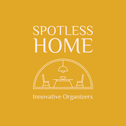 Placeit - Homeware Store Logo Creator with a Living Room Symbol