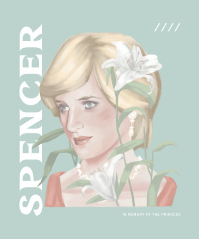 Placeit - Royal-Themed T-Shirt Design Maker to Remember Princess Diana ...