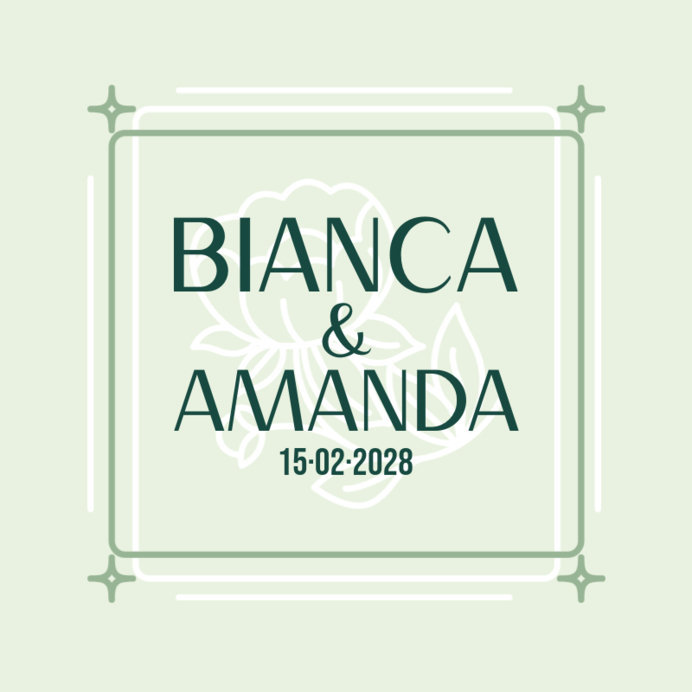 Placeit - LGBT-Themed Logo Generator for a Wedding Date