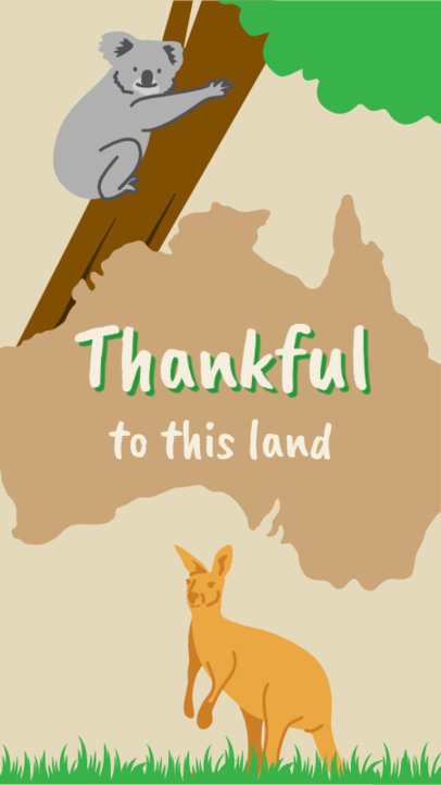 Placeit - Illustrated Instagram Story Generator for Australia Day
