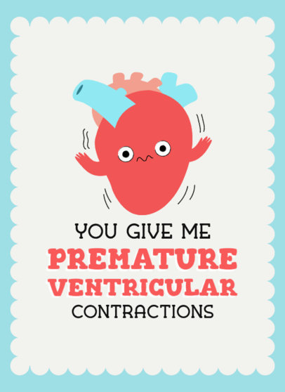 Placeit - Greeting Card Maker Featuring a Shaking Heart Illustration ...