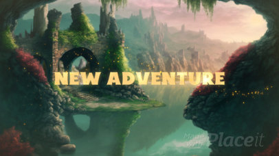 Placeit - Intro Video Generator for an Adventure-Themed Game