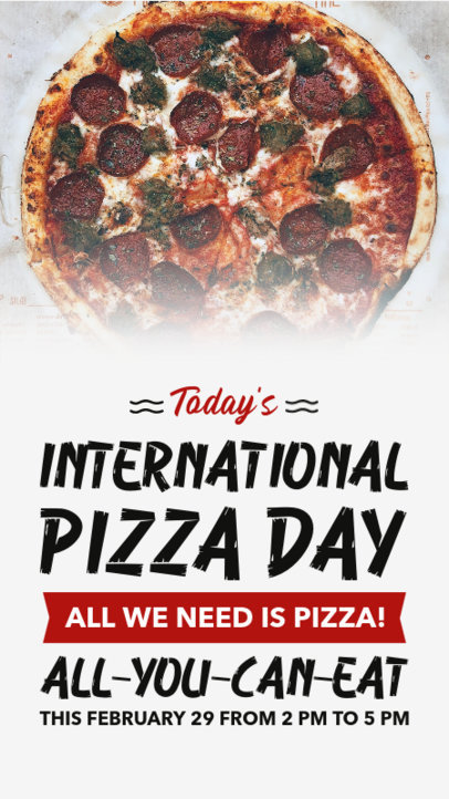 Placeit - Event Instagram Story Template for International Pizza Day