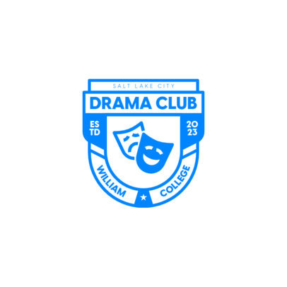 Placeit - Drama Club Logo Maker for a University Fraternity