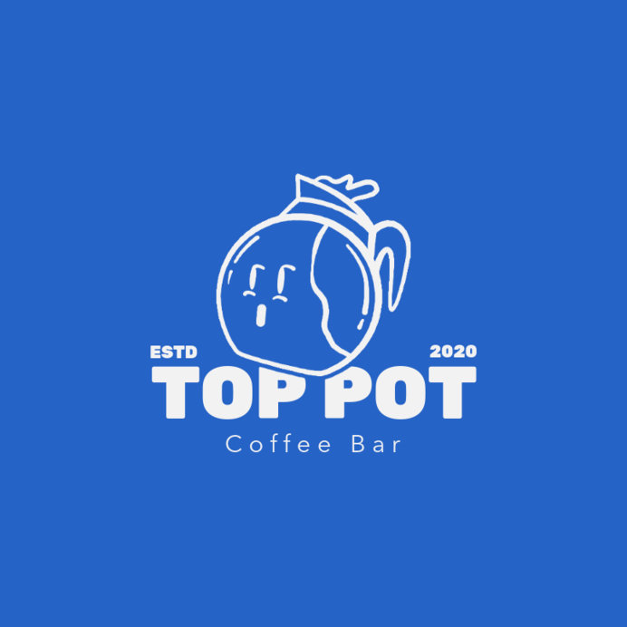 Placeit - Coffee Bar Logo Generator with a Cartoonish Pot Character