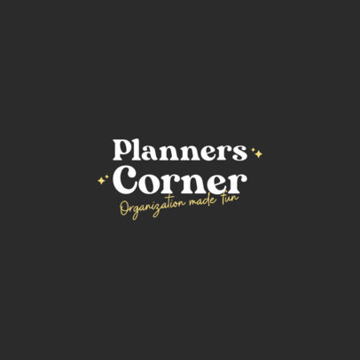 Placeit - Planners Shop Logo Creator Featuring a Bold Font