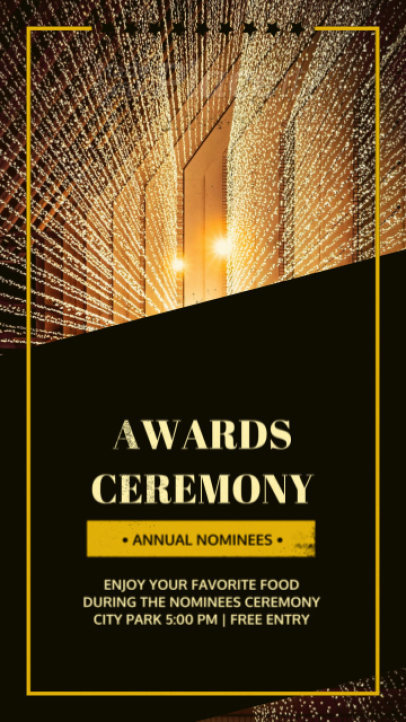Placeit - Award Nominees Instagram Story Video Template for an Award ...