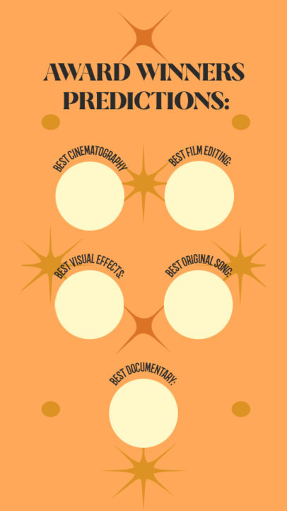 Placeit - Award-Themed Instagram Story Maker Featuring Winner Predictions