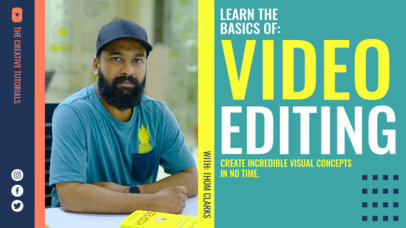 Placeit - Colorful YouTube Thumbnail Template Promoting Video Courses ...