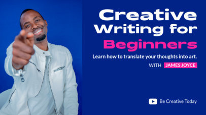 Placeit - YouTube Thumbnail Maker for a Creative Writing Course