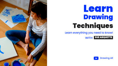 Placeit - Educational YouTube Thumbnail Maker for a Drawing Course