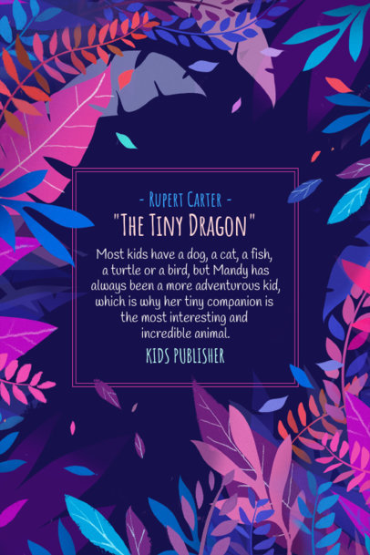 Placeit - Back Book Cover Maker for a Fantasy Children's Story