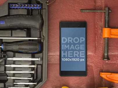 Placeit - Sony Xperia Mockup Featuring Some Tools