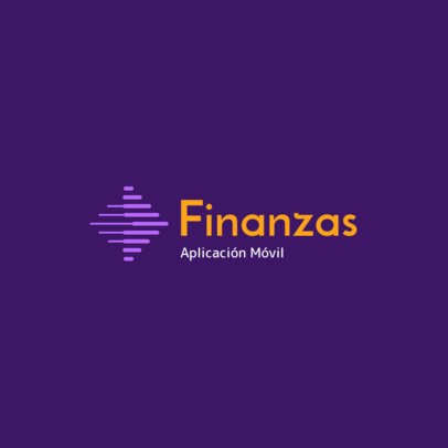Placeit - Finance Mobile App Logo Maker with an Abstract Icon