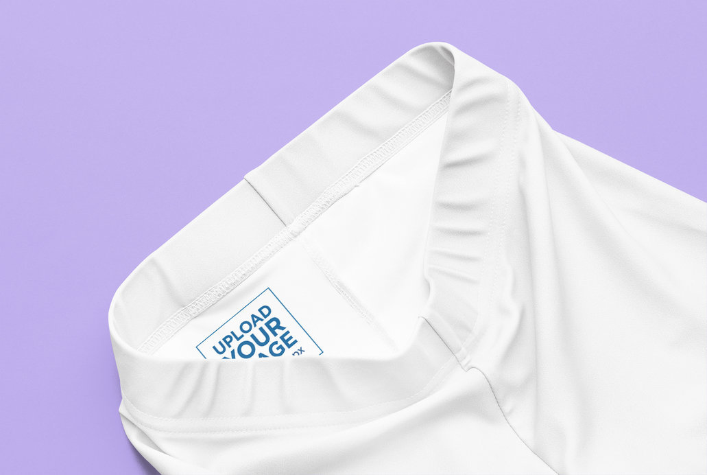 Placeit - Inside Clothing Label Mockup Featuring a Pair of Leggings